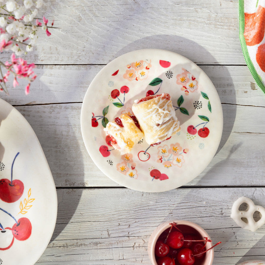 Cherry Melamine Appetizer Plate – Details Lancaster