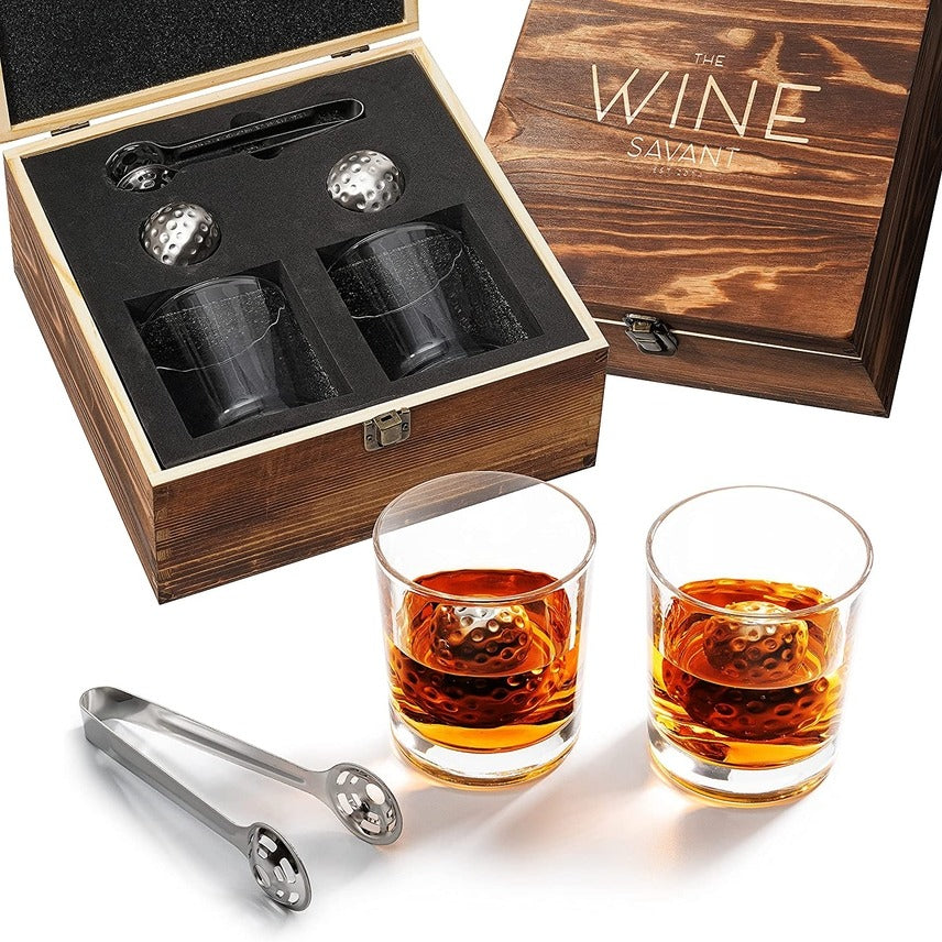 Golf Whiskey Glass & Chiller Set – Details Lancaster