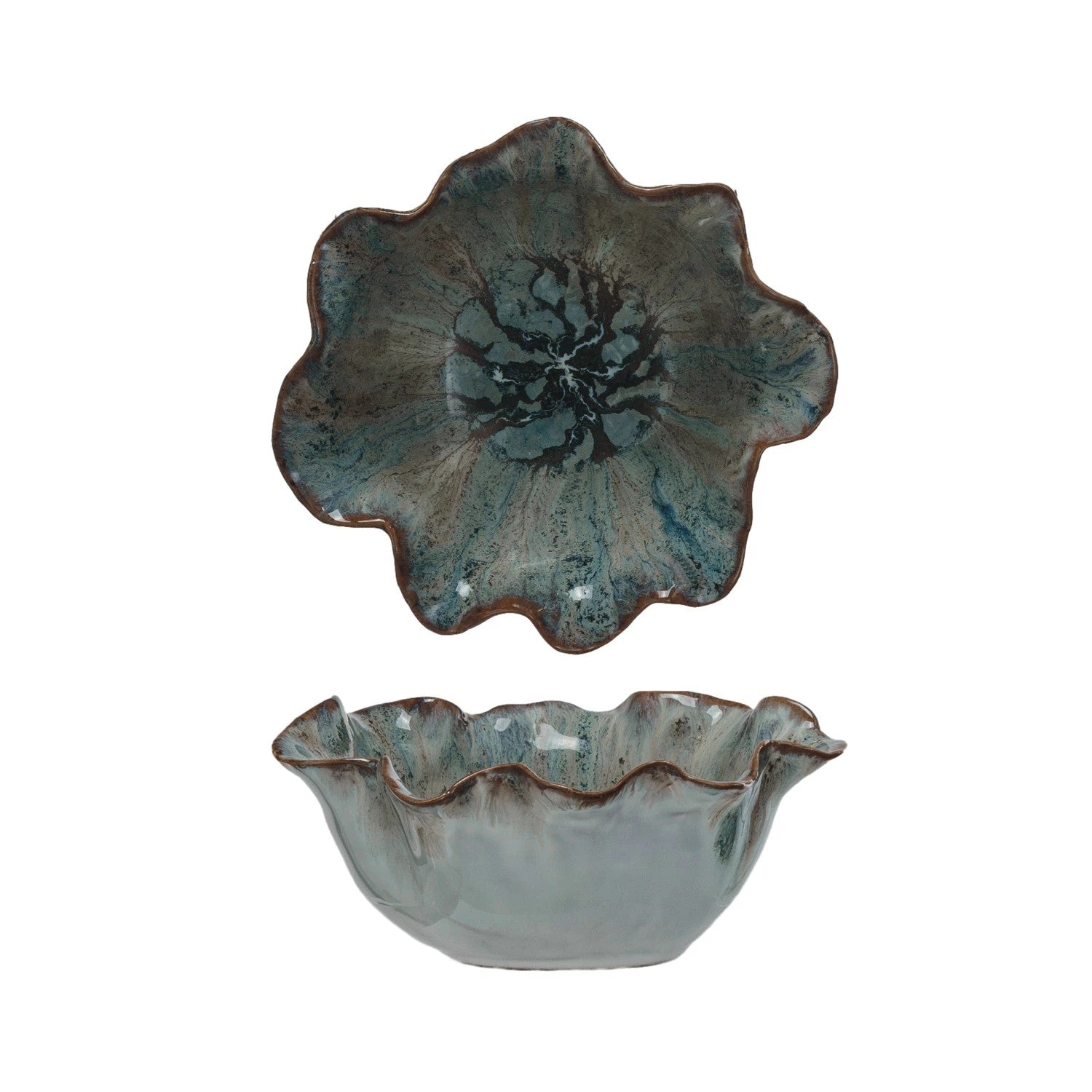Reactive Glaze Ruffle Bowl – Details Lancaster