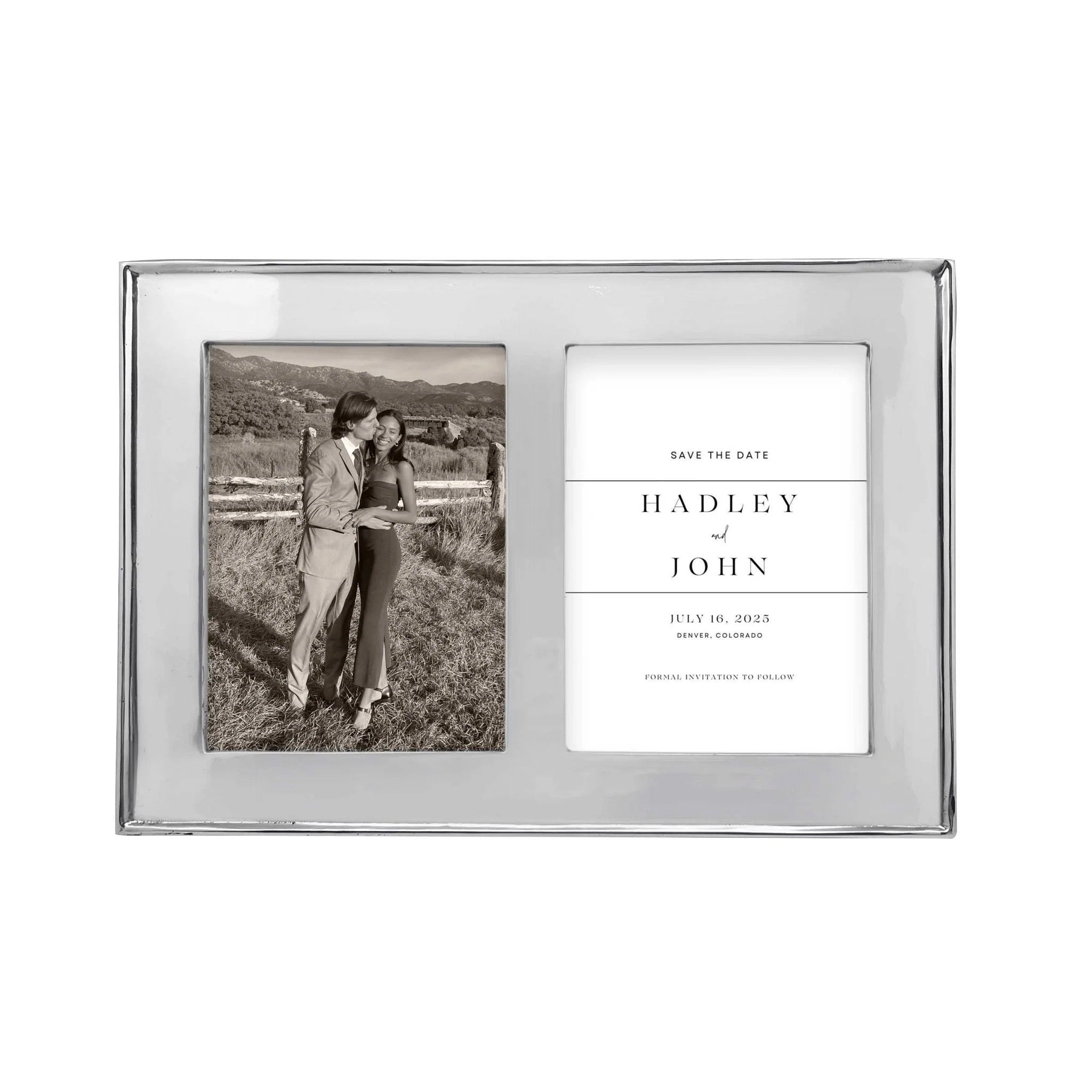 Signature Engravable Double 5x7 Frame – Details Lancaster