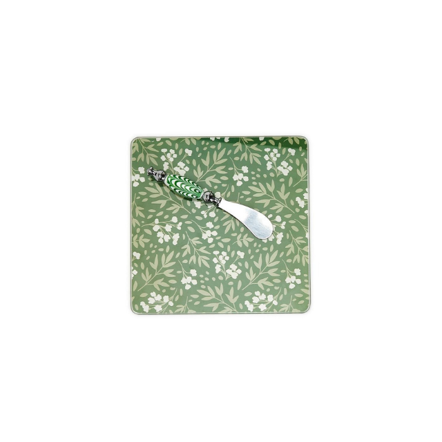 Dark Green Cheese Serving Set in Gift Box – Details Lancaster